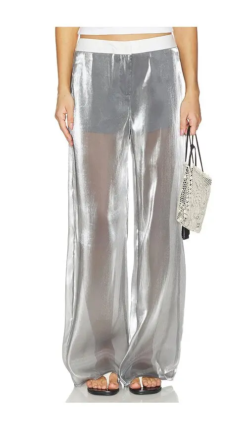 MADISON THE LABEL Ines Sheer Pant - Grey