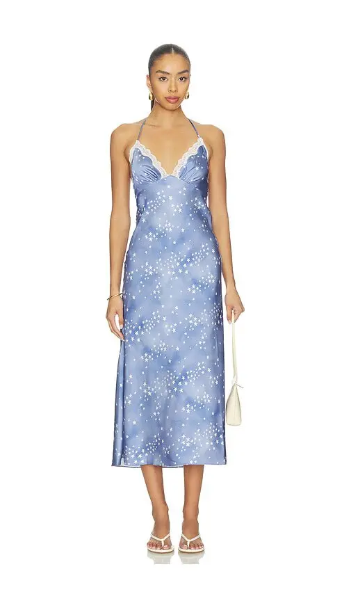 LoveShackFancy Evania Dress - Blue