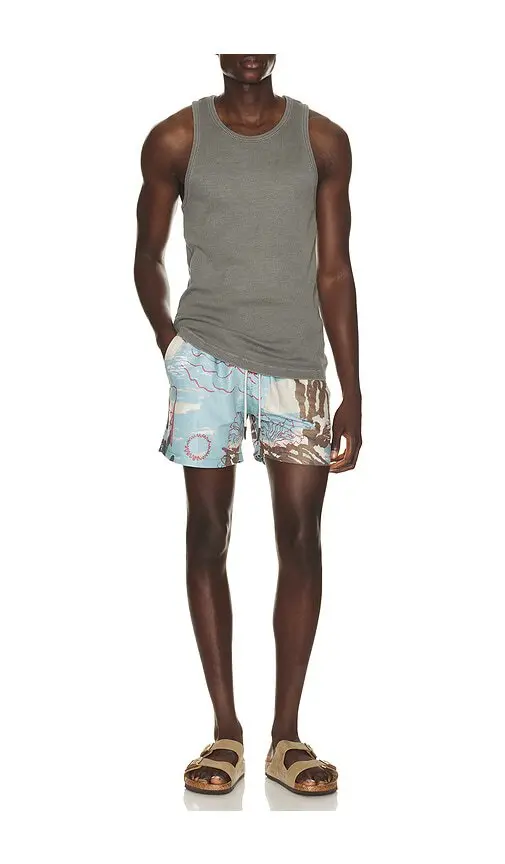 Oas Montara Swim Shorts - Slate,beige