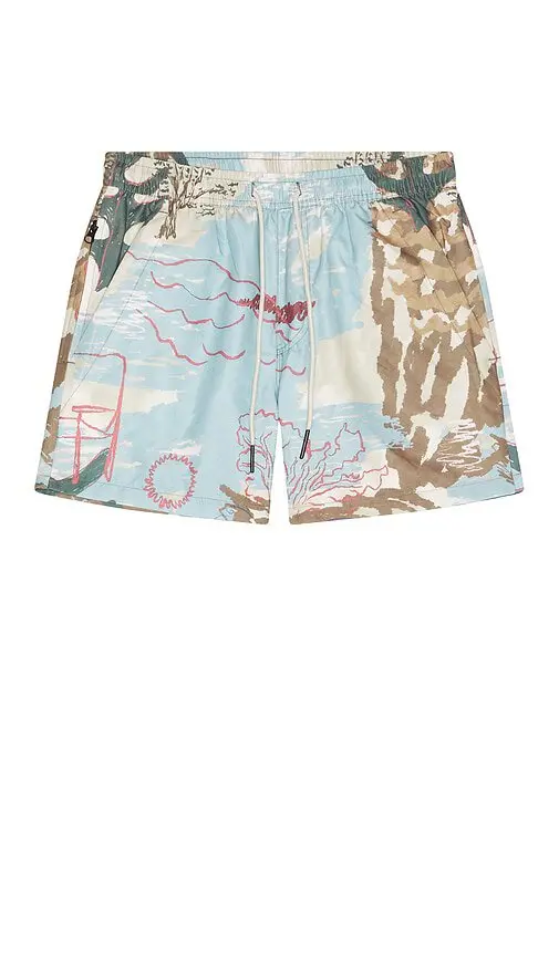 Oas Montara Swim Shorts - Slate,beige
