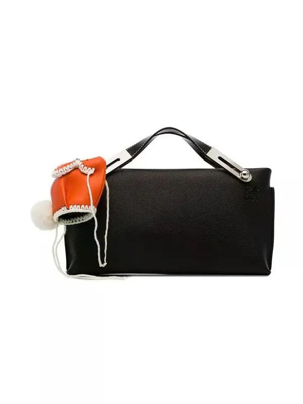 Loewe Clementine Leather Bunny Pom Pom Keyring