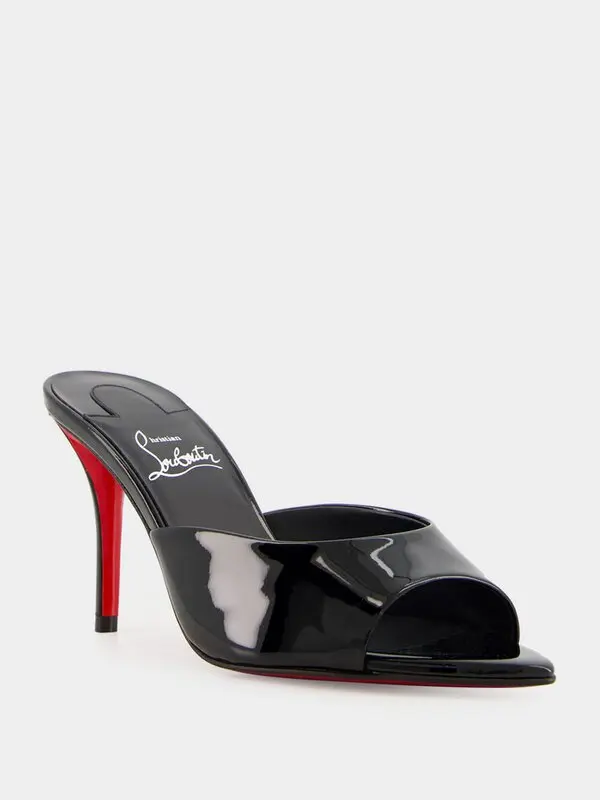 CHRISTIAN LOUBOUTIN Miss Z 80 Patent Leather Mules