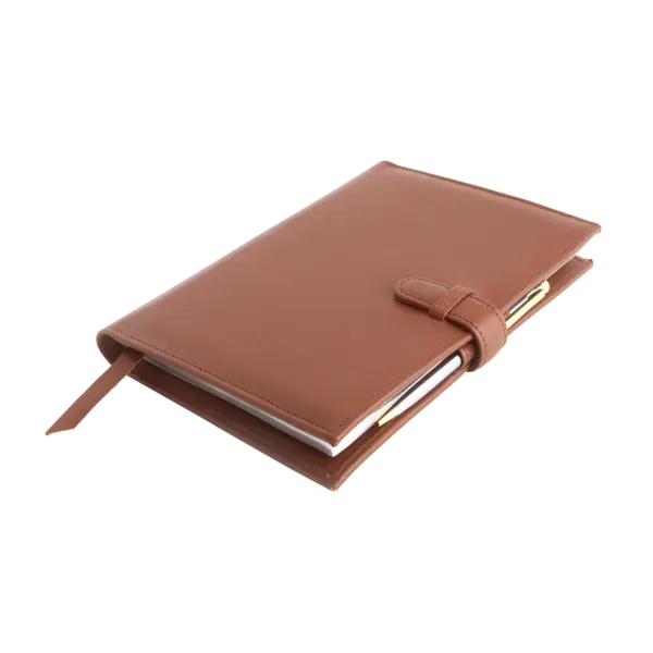 ROYCE NEW YORK 2026 Weekly Refillable Calendar Planner - Tan