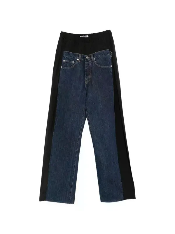 LUTZ HUELLE Layered Panel Jeans - Blue