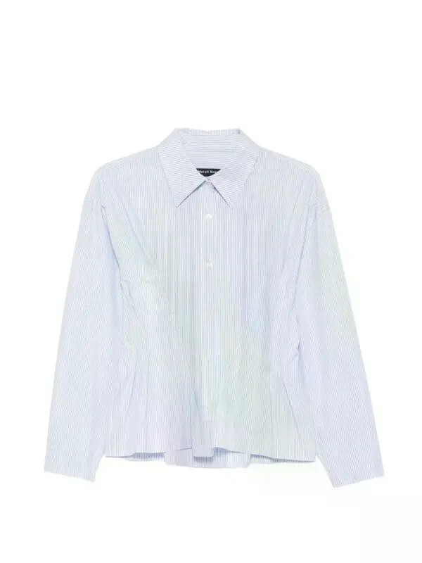 MERYLL ROGGE Striped Pleated Shirt - Blue