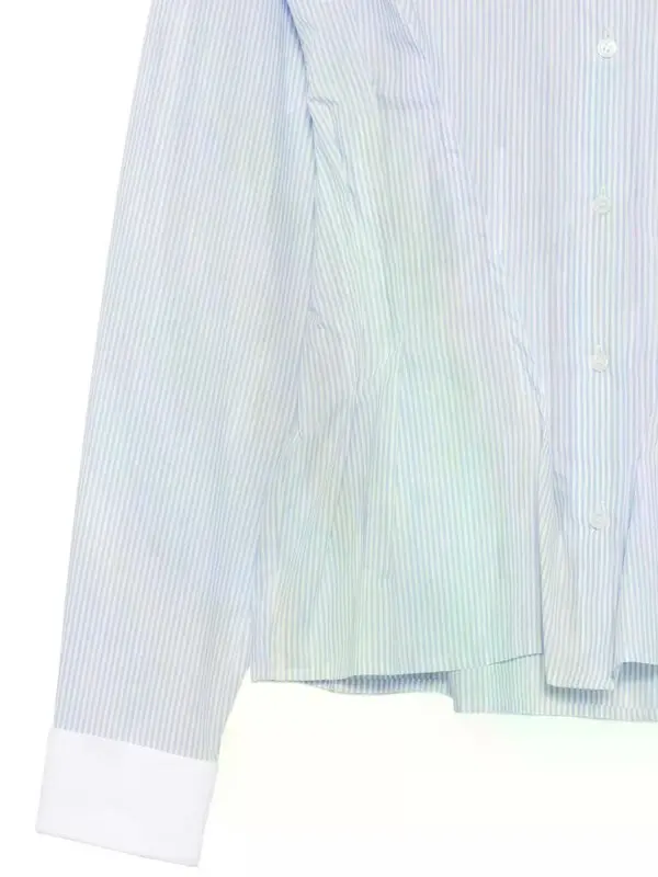 MERYLL ROGGE Striped Pleated Shirt