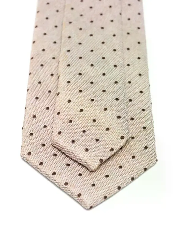 Corneliani Silk Polka-dot Neck Tie