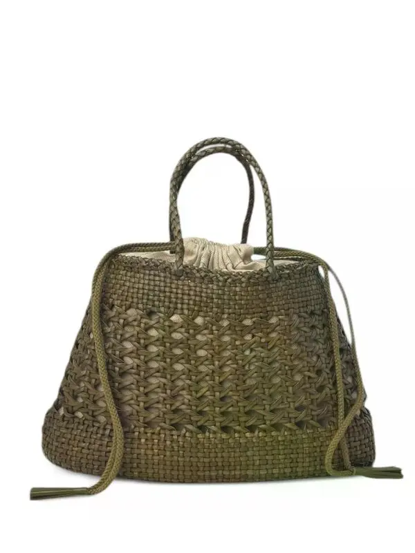 Donna Karan New York Woven Drawstring Bucket Bag