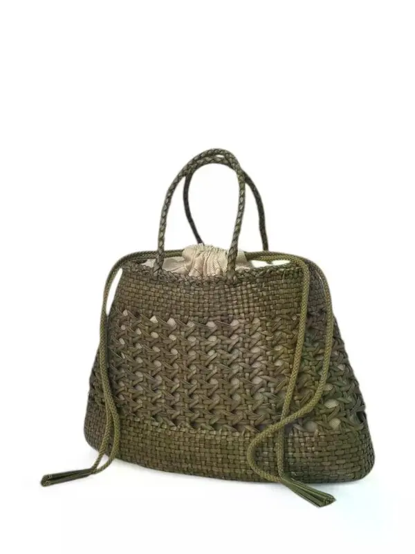 Donna Karan New York Woven Drawstring Bucket Bag