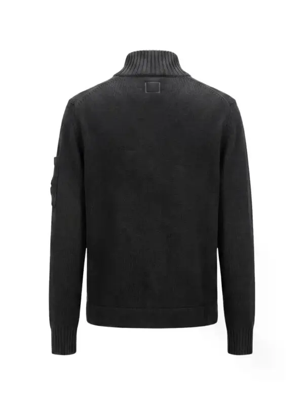 C.P. COMPANY Zip-up Cardigan - Black