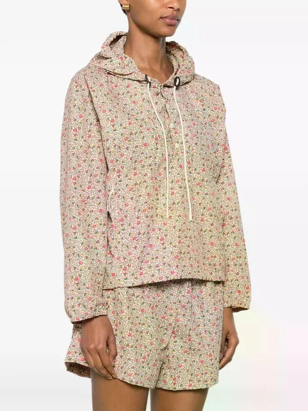 The Great. Trailhead Floral-print Hoodie