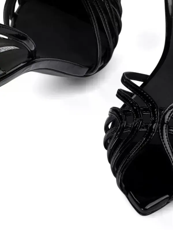 LE SILLA Embrace Strappy Patent-finish Stiletto Sandals