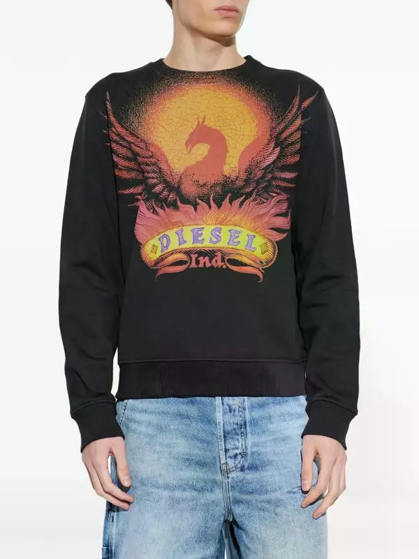 DIESEL® S-ginn-aa2 Graphic Print Sweatshirt