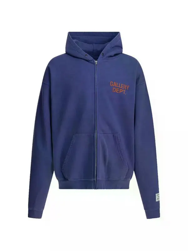 GALLERY DEPT. 90's Logo-print Zip-up Hoodie