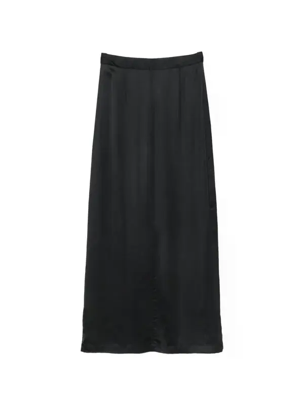 LUTZ HUELLE Column Zip-up Maxi Skirt - Black