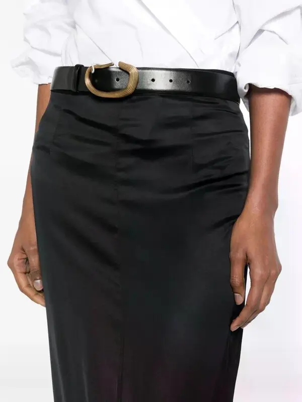 LUTZ HUELLE Column Zip-up Maxi Skirt