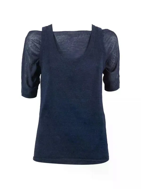 P.a.r.o.s.h Babylon Layered Effect Top - Blue