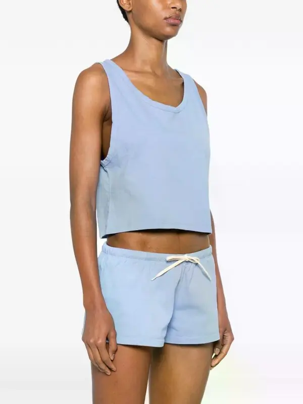 SPORTY & RICH Cornflower Cropped Tank Top