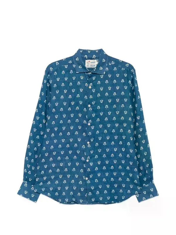 MC2 SAINT BARTH Floral-print Buttoned Shirt