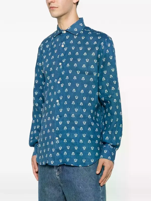 MC2 SAINT BARTH Floral-print Buttoned Shirt
