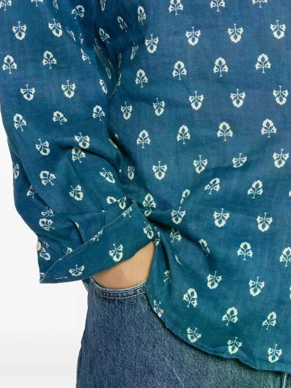 MC2 SAINT BARTH Floral-print Buttoned Shirt
