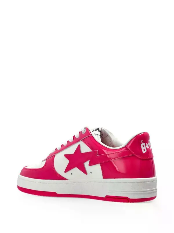A BATHING APE Patent Leather Sta Sneakers