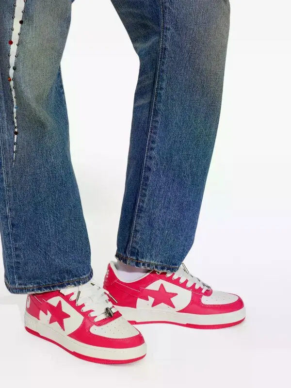 A BATHING APE Patent Leather Sta Sneakers