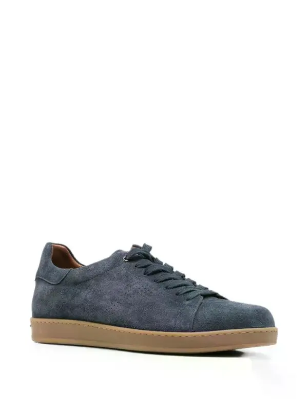 ALBERTO GOZZI Perforated Suede Lace-up Sneakers