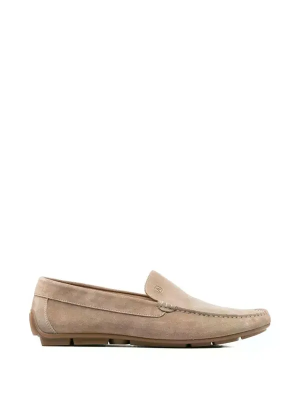 ALBERTO GOZZI Leather Loafers - Neutrals