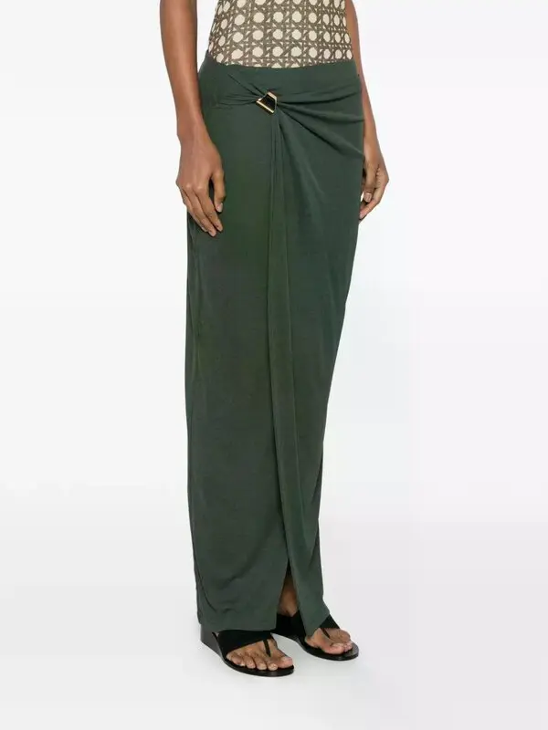 Nanushka Tozi Draped Hardware Maxi Skirt