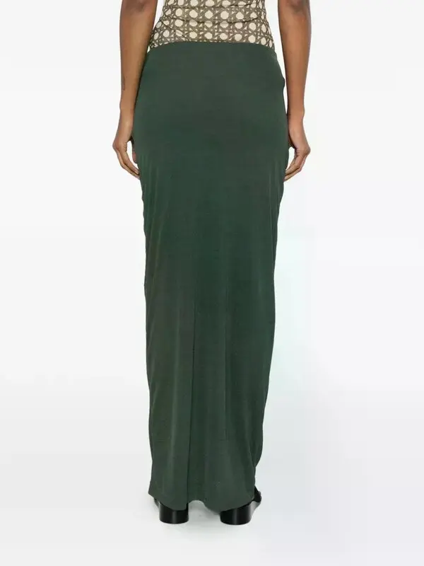 Nanushka Tozi Draped Hardware Maxi Skirt