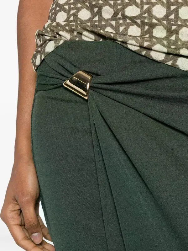 Nanushka Tozi Draped Hardware Maxi Skirt