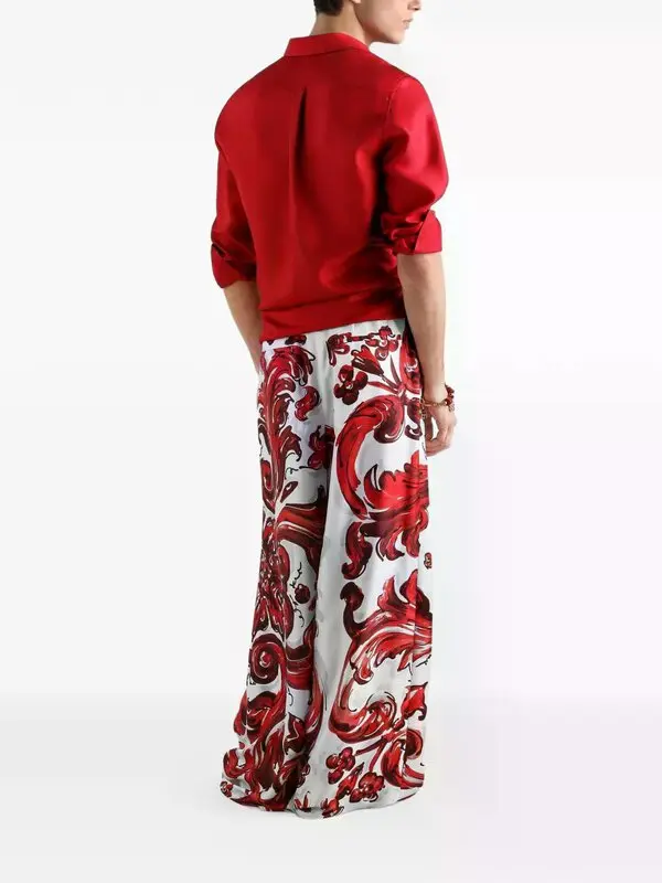 Dolce & Gabbana Martini Shirt In Silk Twill