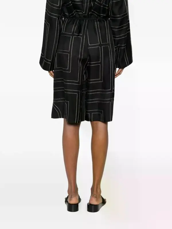TOTEME Monogram Print Shorts