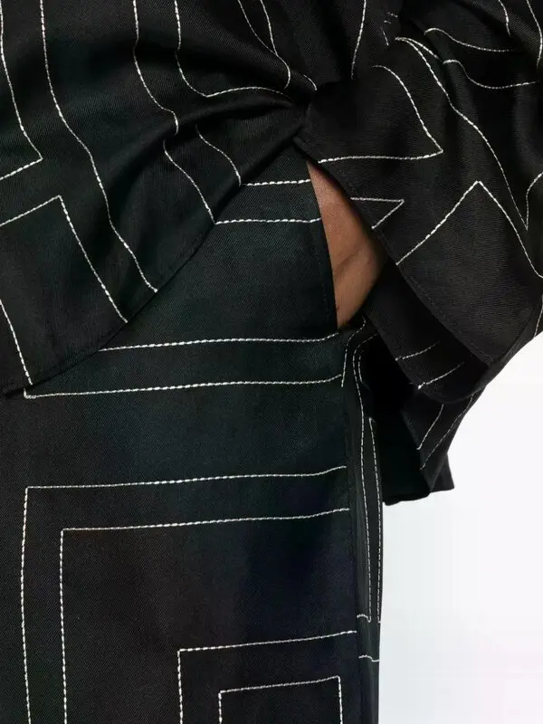 TOTEME Monogram Print Shorts