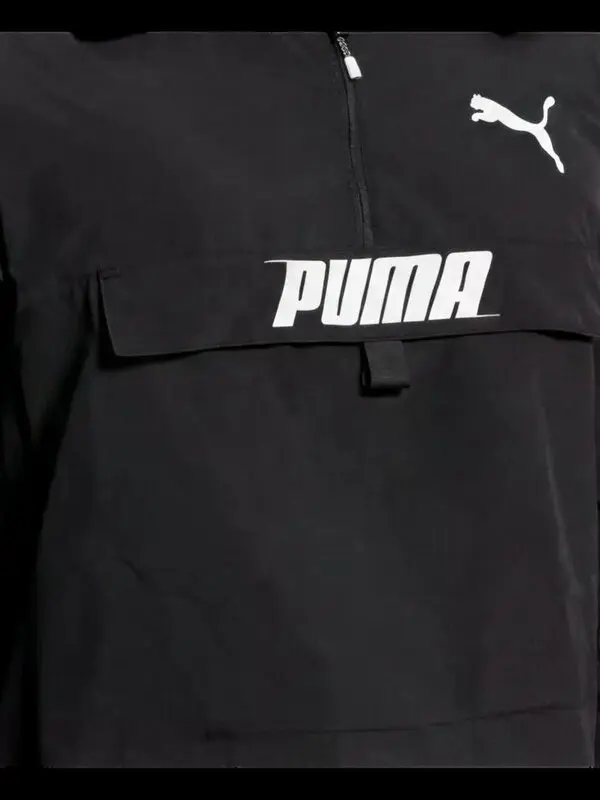 PUMA Logo-print Half-zip Jacket