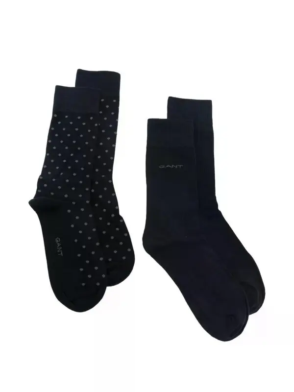 Gant Logo Print Socks Set - Blue