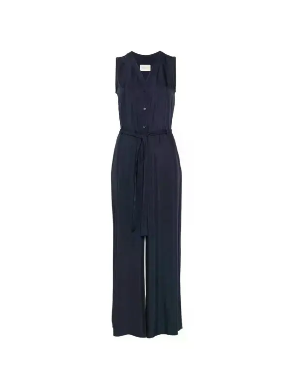Gant Sleeveless Belted Jumpsuit With Wide Legs