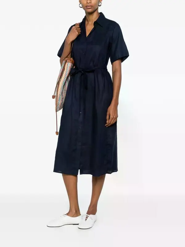 Gant Belted Button-fastening Midi Dress