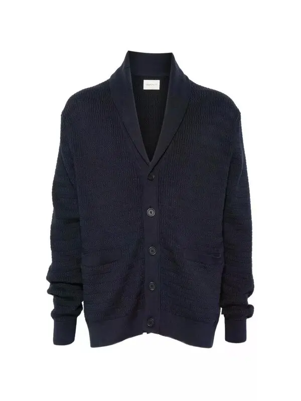 Gant Shawl Collar Waffle Knit Cardigan