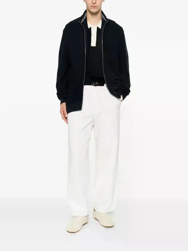 Gant Textured Zip-up Sweater