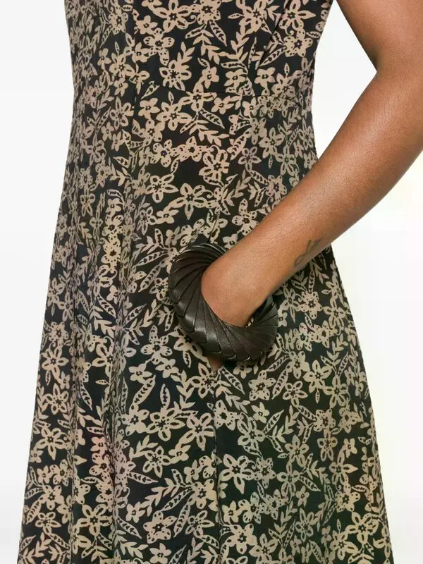 Marc O'polo Cap-sleeve Floral Print Dress