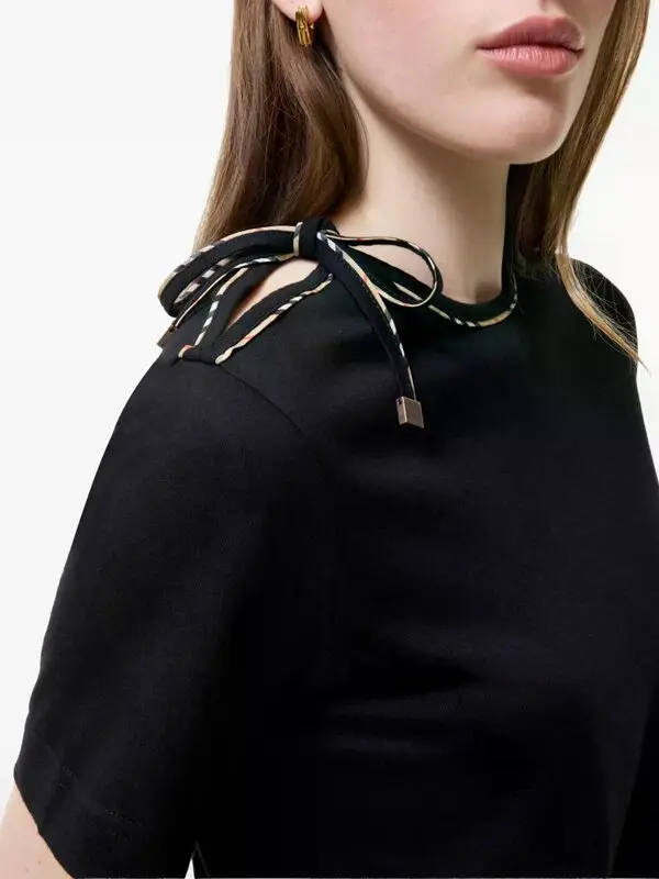 Burberry Tie-sleeve Cotton T-shirt