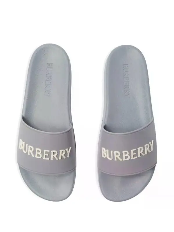 Burberry Logo Slides Made In Italy