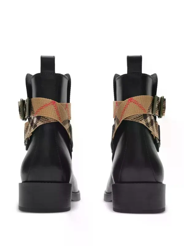 Burberry Leather Huntley Ankle Boots