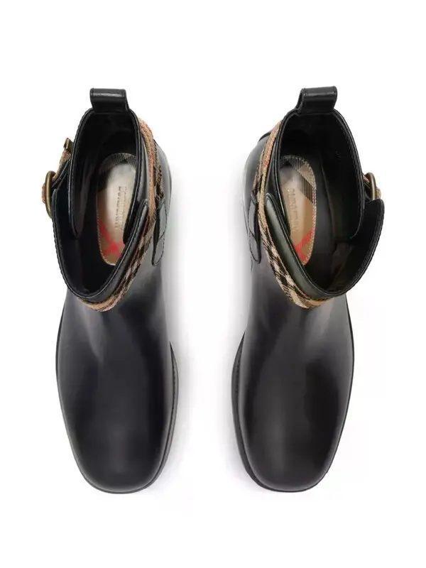 Burberry Leather Huntley Ankle Boots