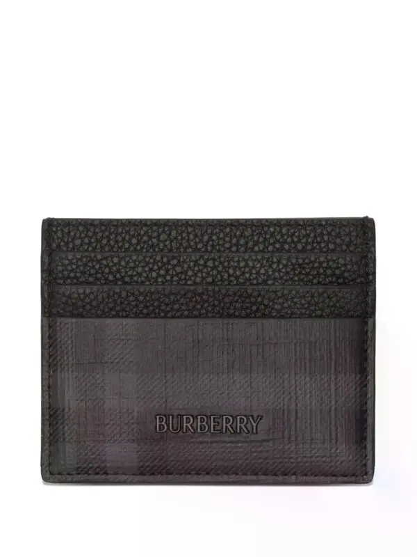 Burberry City Check Card Case - Grey