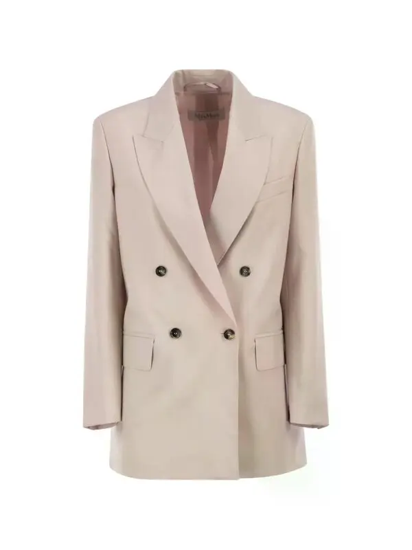 Max Mara Double-breasted Peak-lapel Blazer - Neutrals