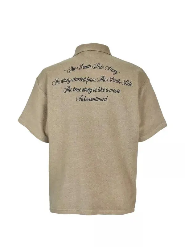 BREATH Embroidered-logo Towel-texture Polo Shirt - Neutrals