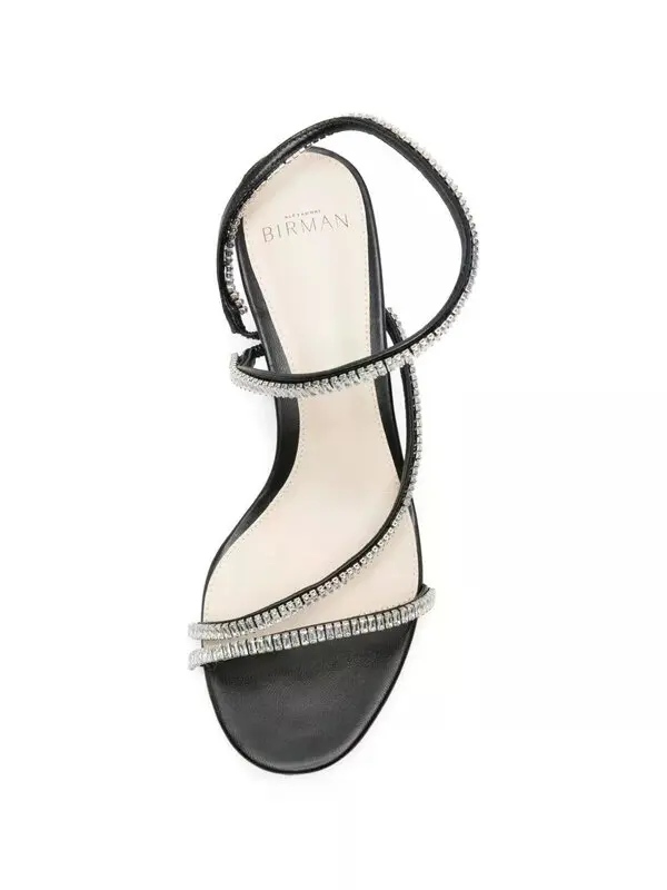 ALEXANDRE BIRMAN Crystal-embellished Leather Sandals